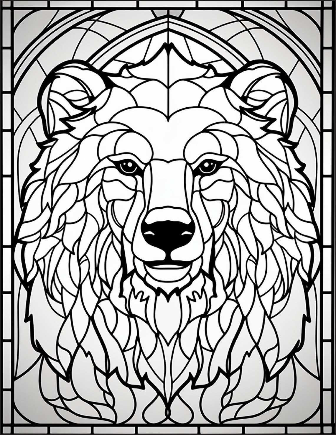 100 Stained Glass Animal Coloring Pages - Etsy