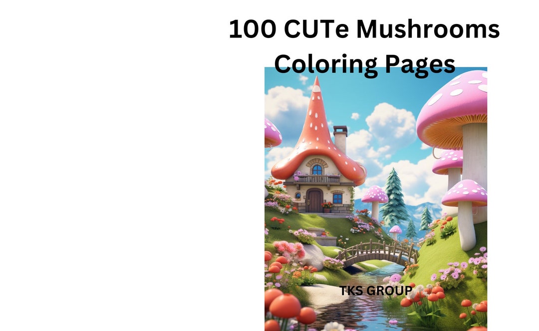 100 Cute Mushroom Coloring Pages - Etsy