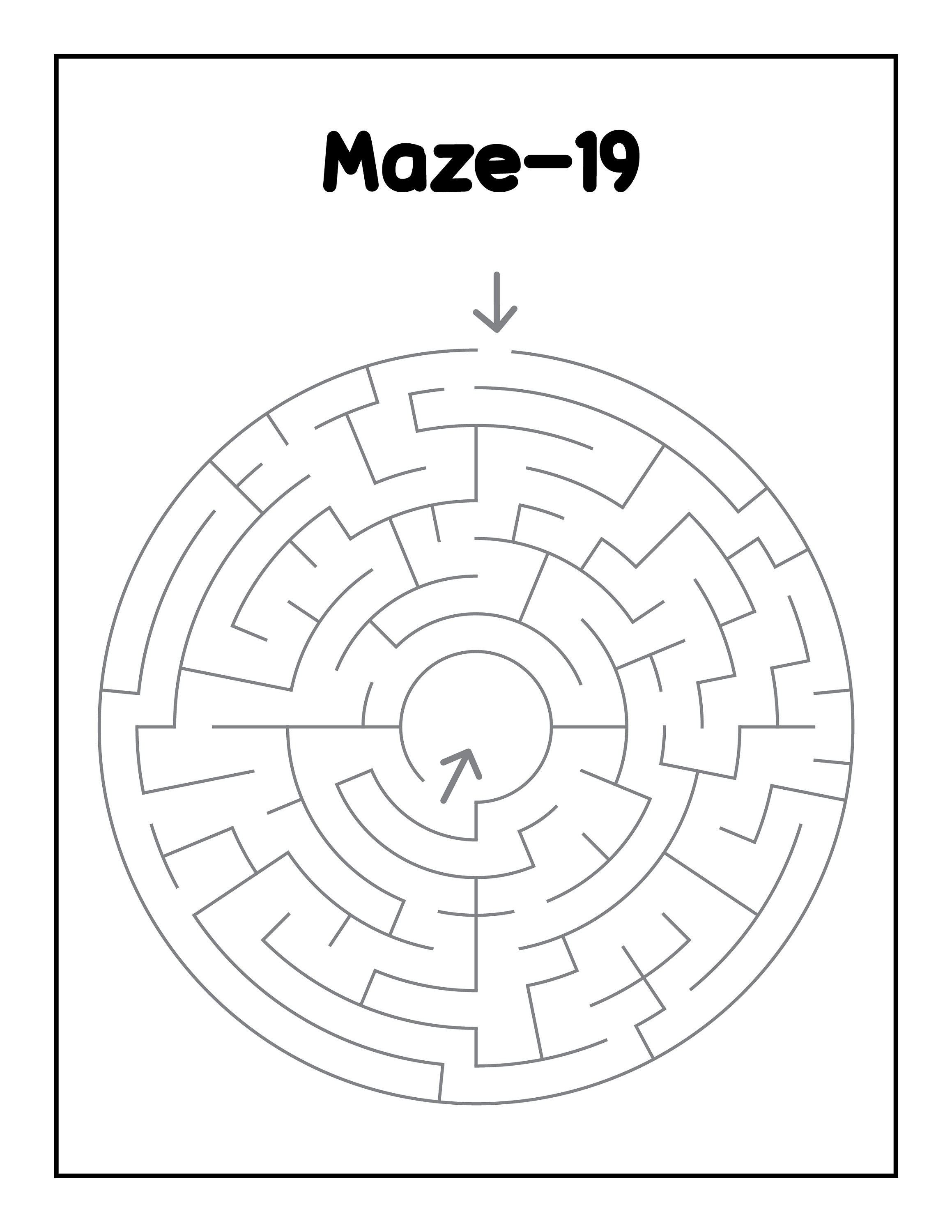 Kids Mazes Hours of Fun - Etsy