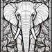 Stained Glass Animals Coloring Book - Beautiful Animal Designs for ...
