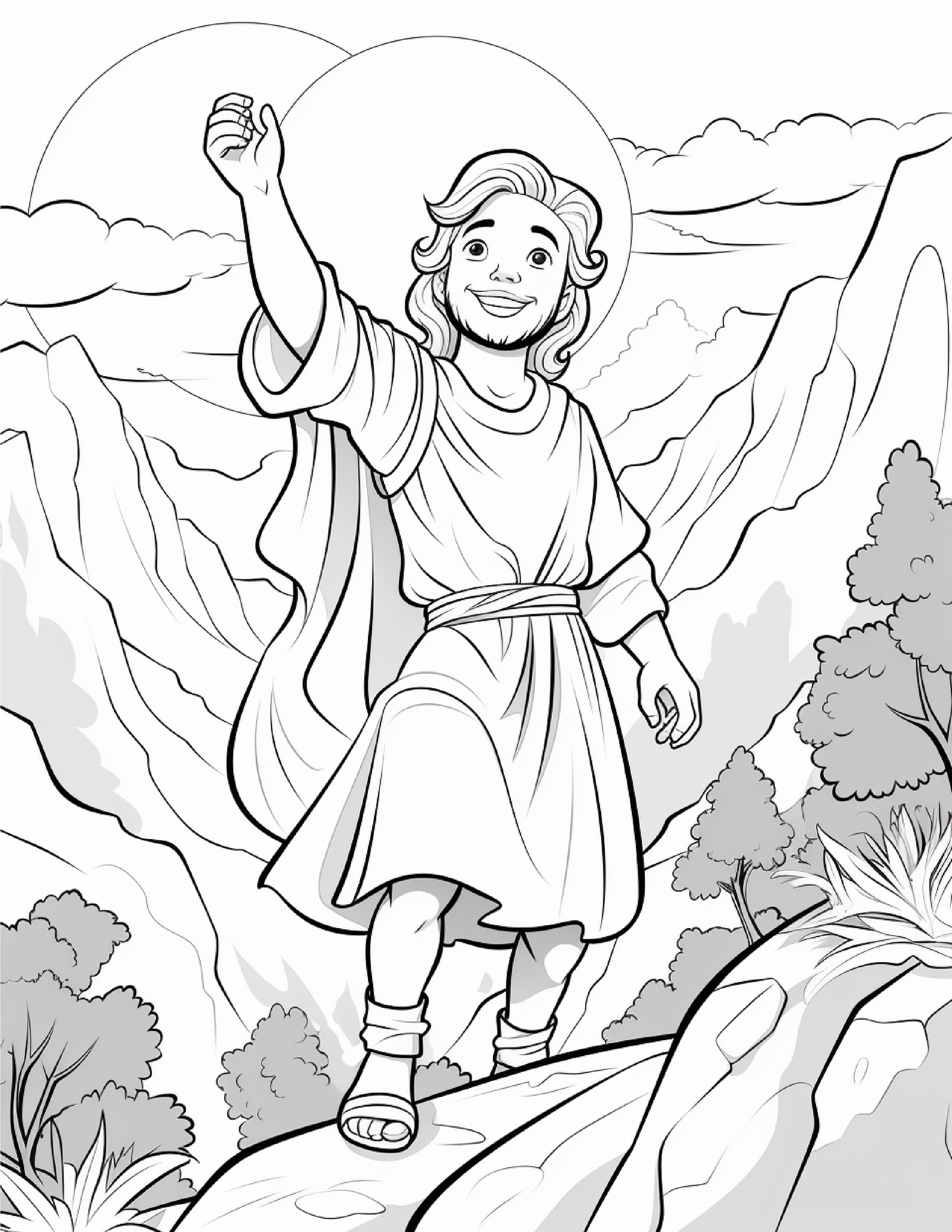 100 Bible Coloring Pages - Etsy