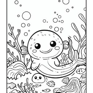 Ocean Animals Coloring Pages - Etsy