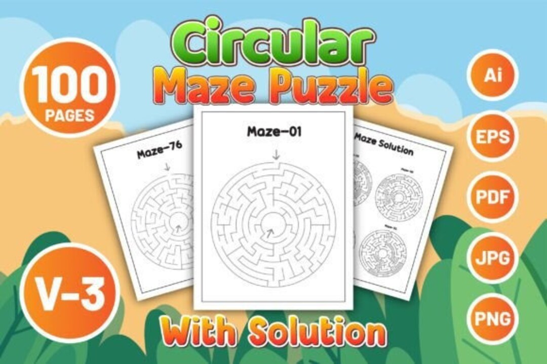 Kids Mazes Hours of Fun - Etsy