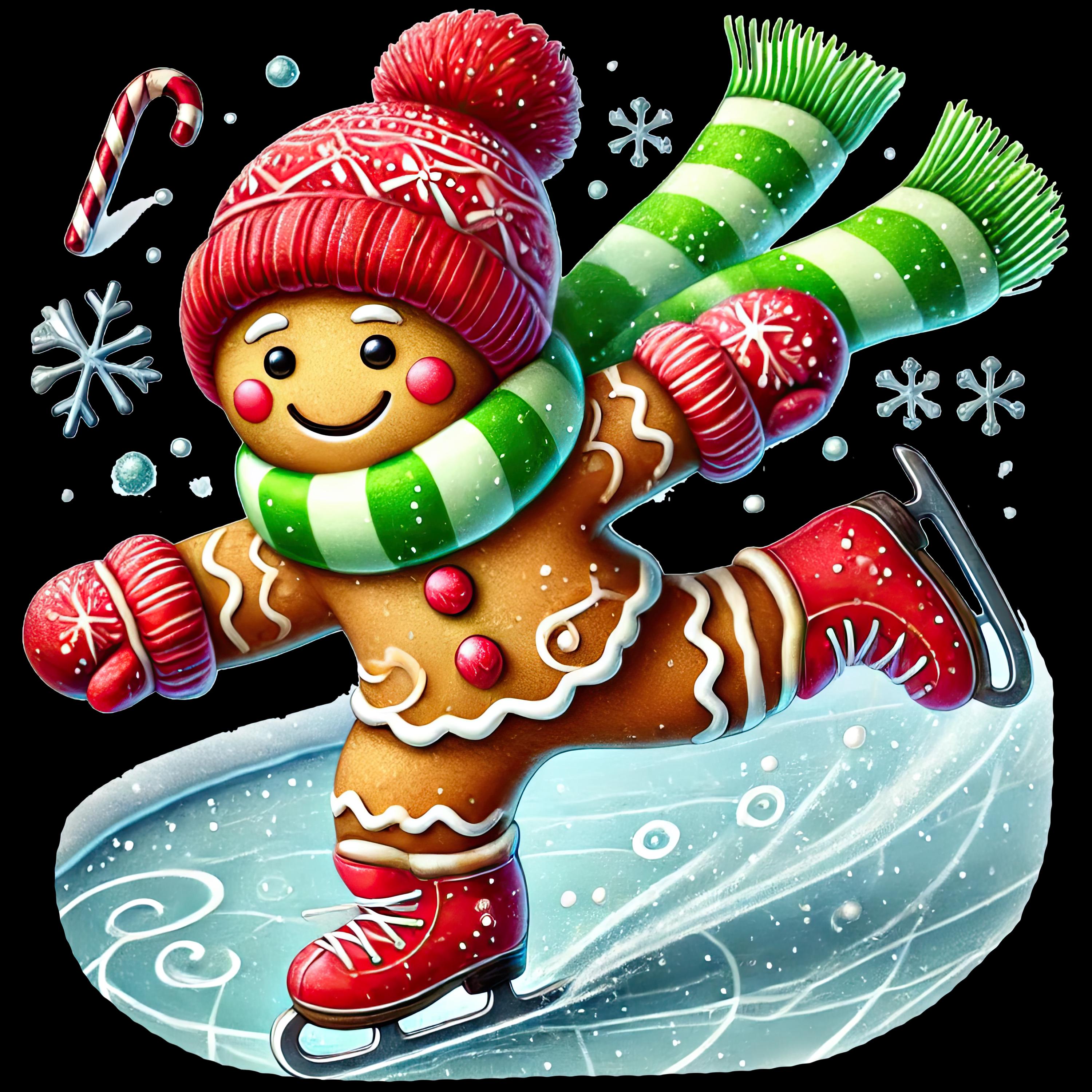 Gingerbread Men Clip Art - Etsy