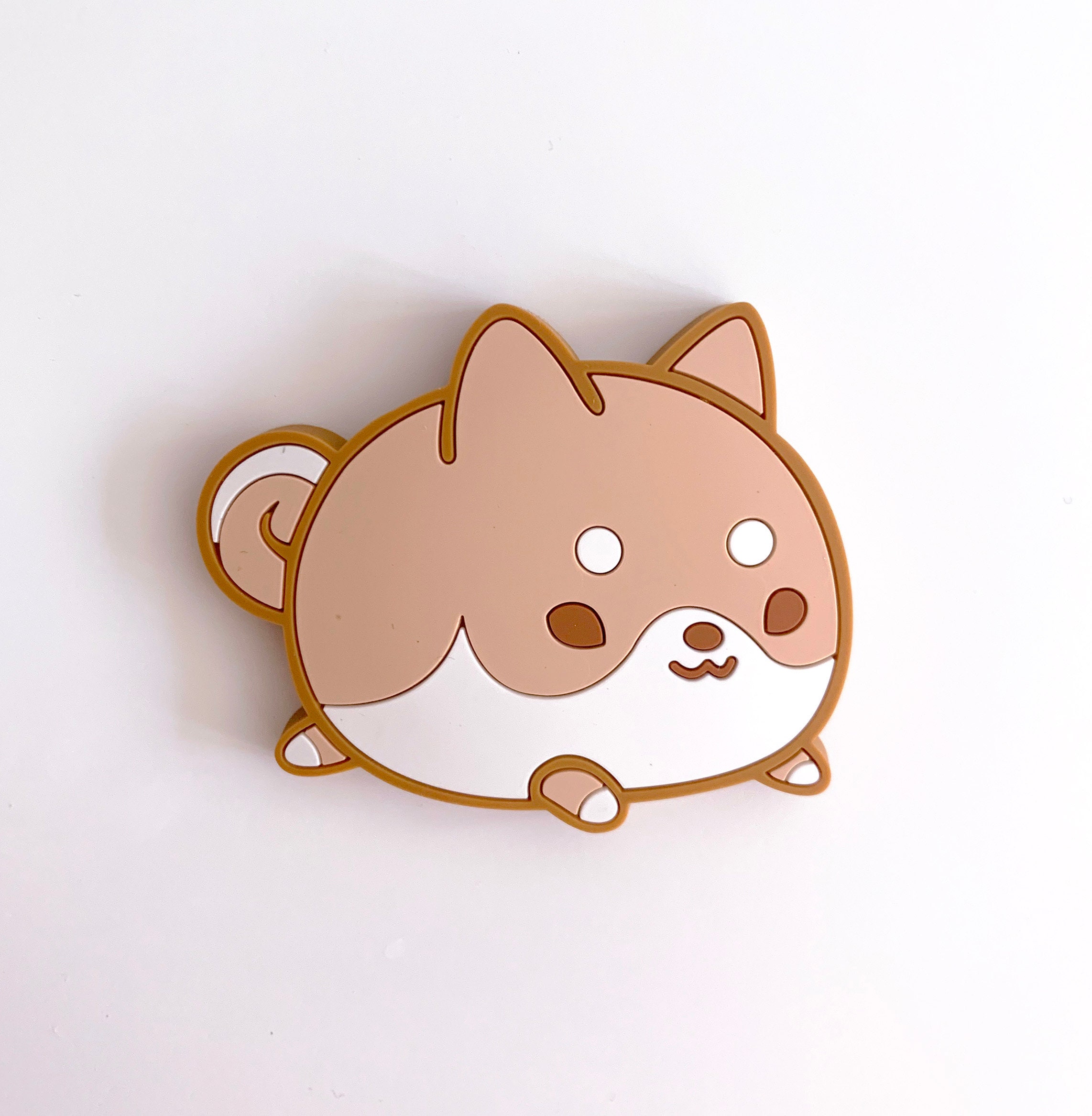 3D Rubber Sticker Red Shiba Inu | Etsy