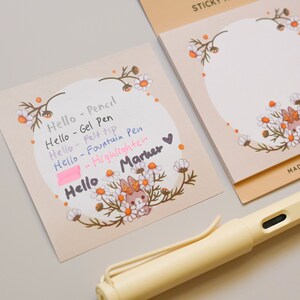 Sticky Notes - Jackalope's Garden (cream) - Etsy