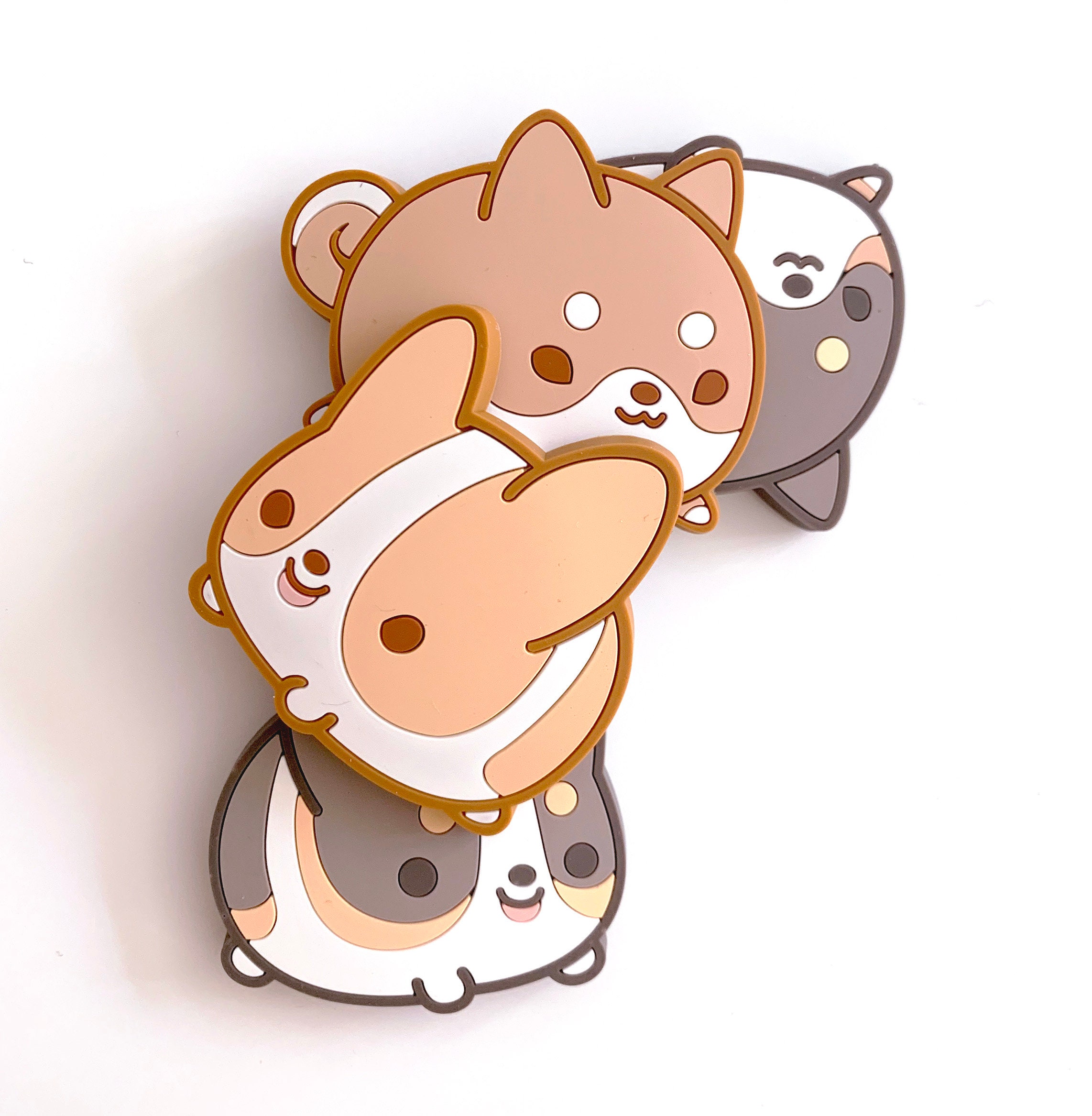 3D Rubber Sticker Red Shiba Inu | Etsy