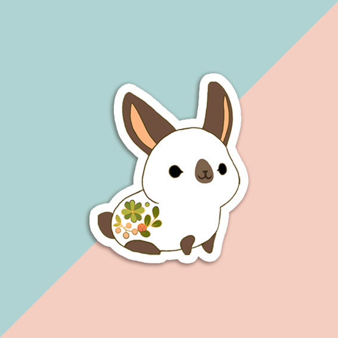 Vinyl Sticker Himalayan Rabbit | Etsy