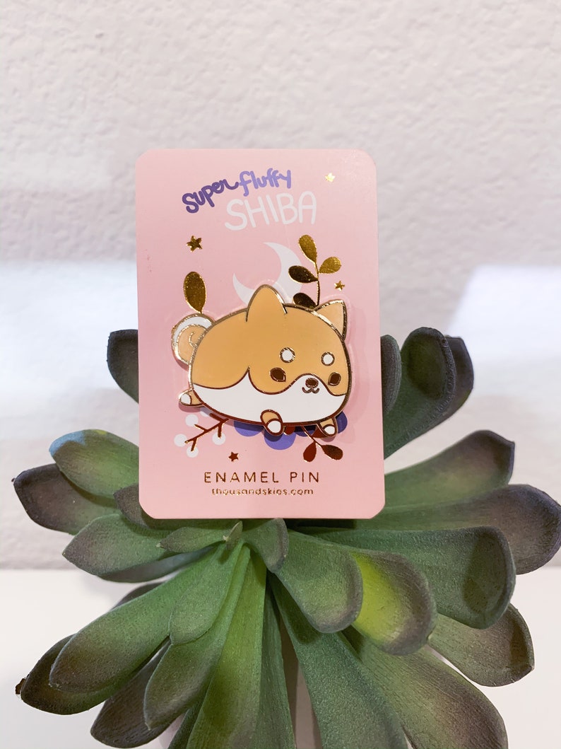 Enamel Pin Super Fluffy Shiba | Etsy