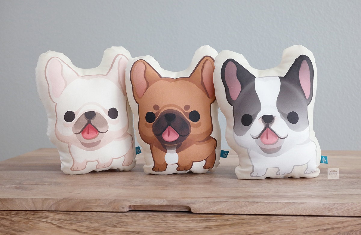 Handmade Frenchie Pillow black Mask Fawn - Etsy