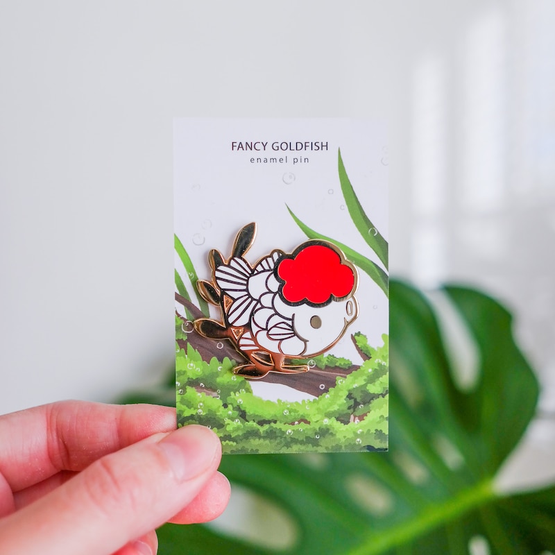 Goldfish Pin - Etsy
