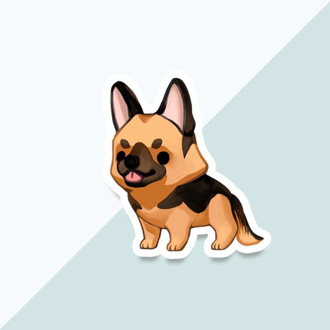 Vinyl Sticker German Shepherd GSD - Etsy