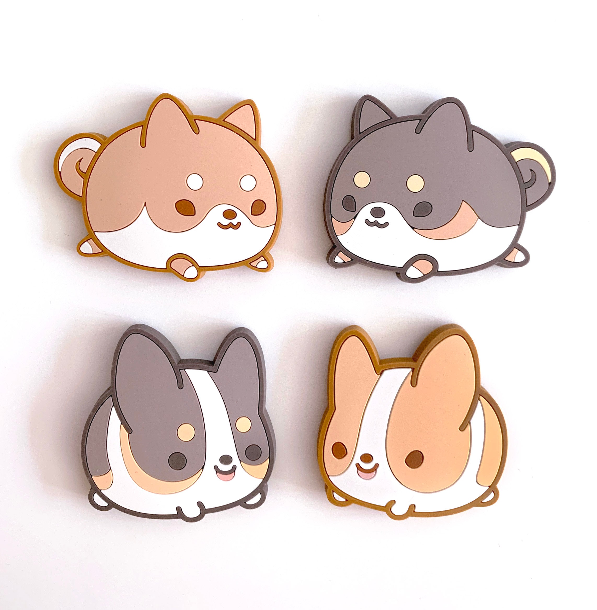 3D Rubber Sticker Tricolor Corgi | Etsy