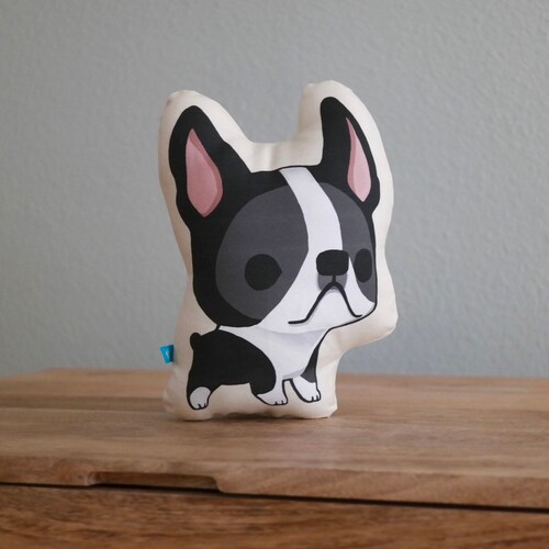 Boston Terrier Plush Pillow | Etsy