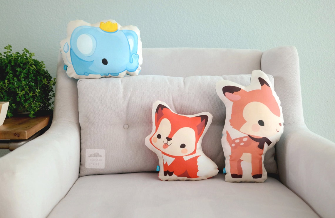 Handmade Fox Pillow | Etsy