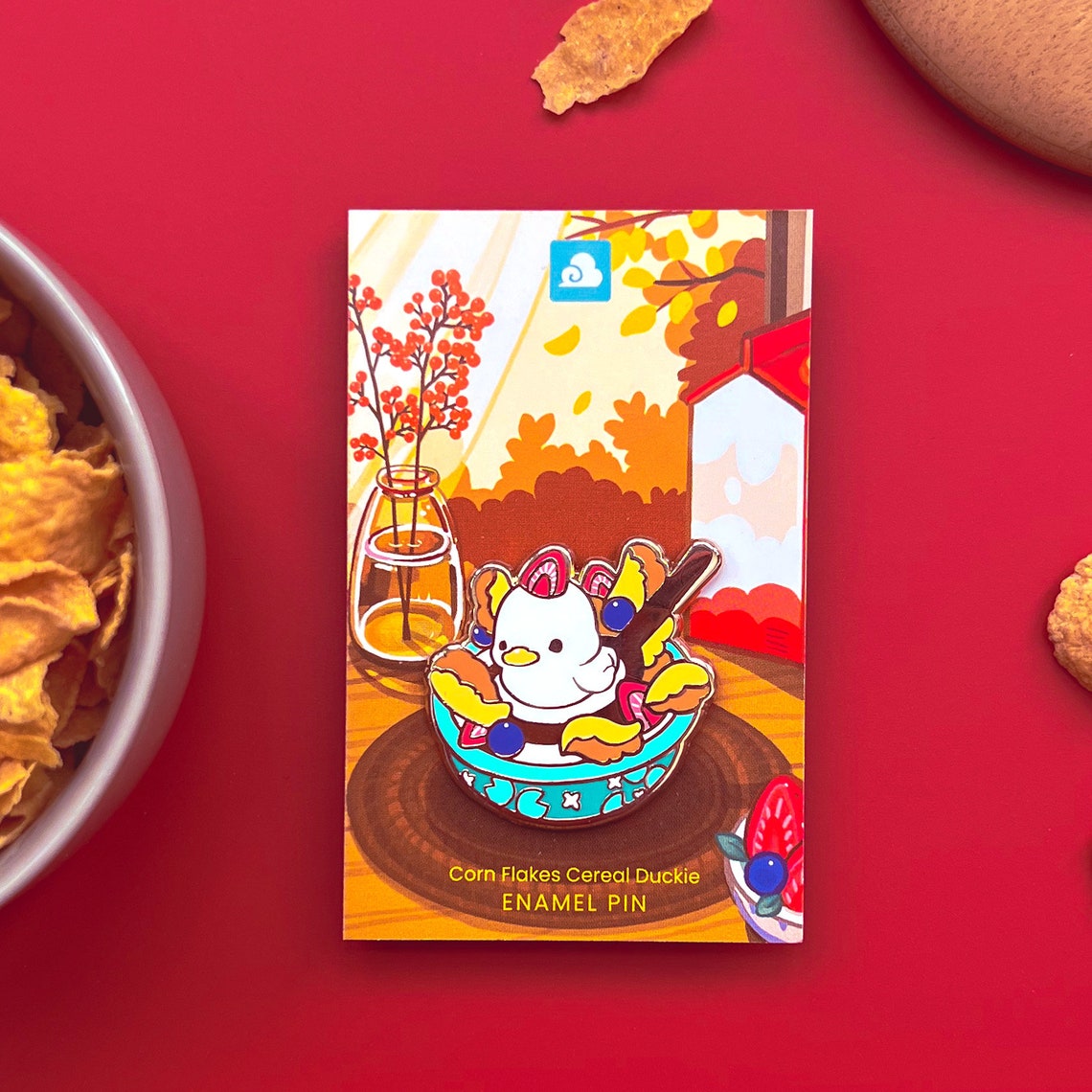 Cornflakes Cereal Duck Pin - Etsy