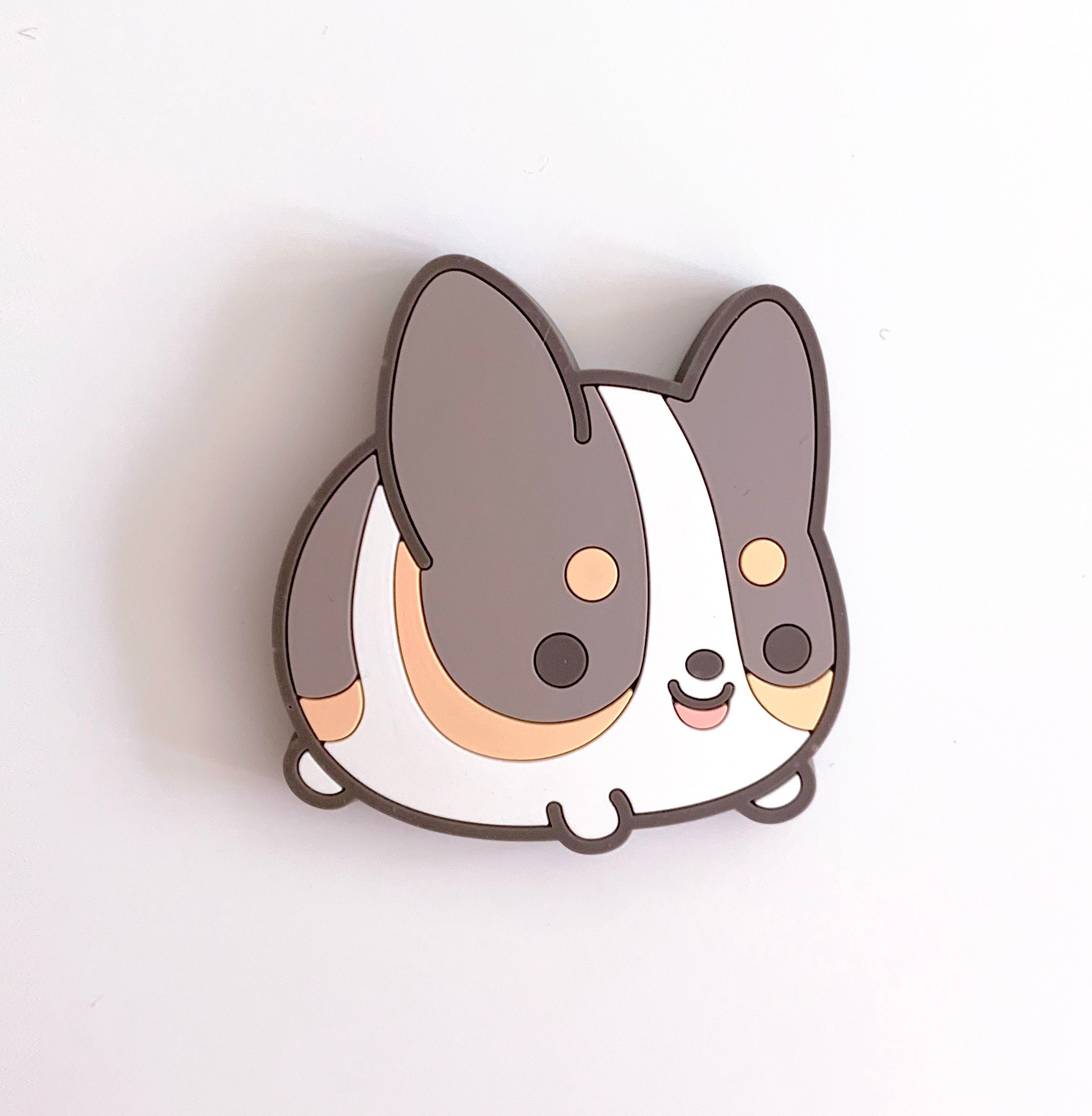 3D Rubber Sticker Tricolor Corgi | Etsy
