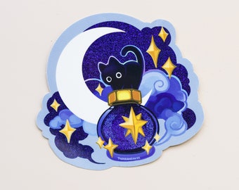 Vinyl Sticker transparent Kitten's Journal - Etsy