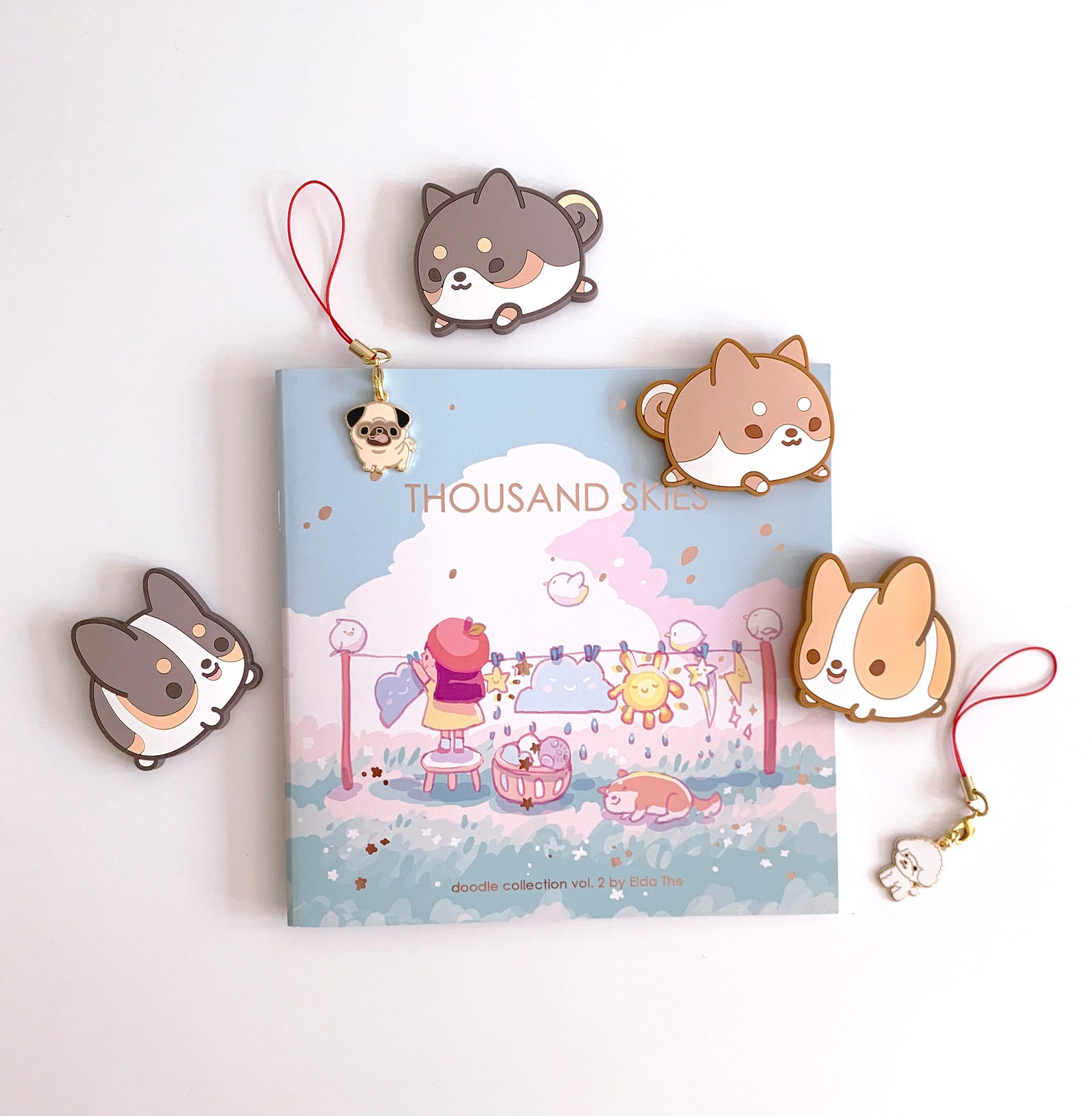 3D Rubber Sticker Tricolor Corgi | Etsy