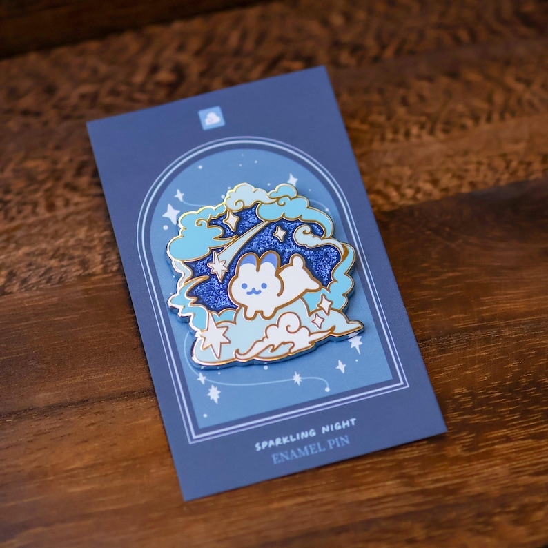 Enamel Pin - Sparkling Night - Etsy