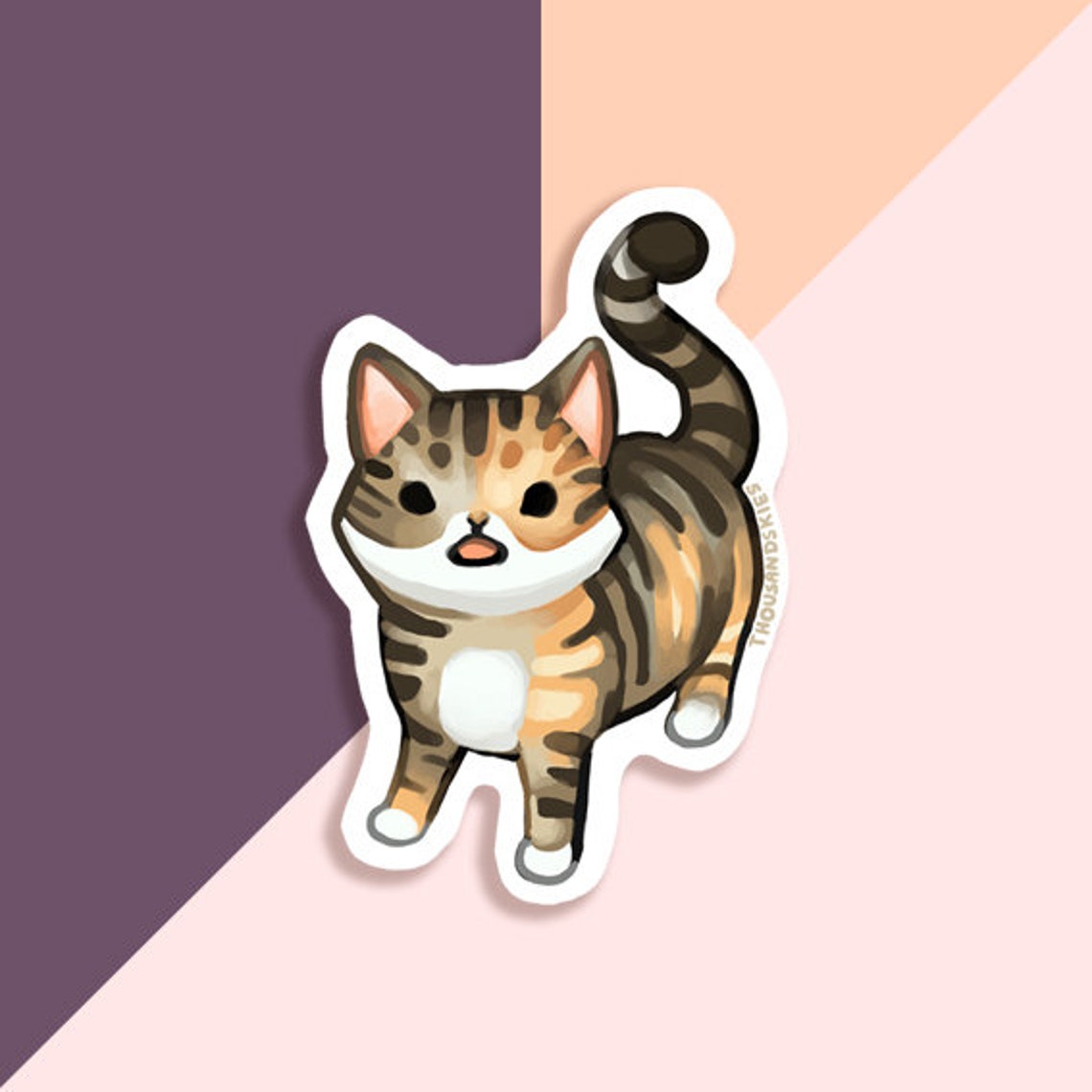 Vinyl Sticker Sparkles Begs for Food - Etsy