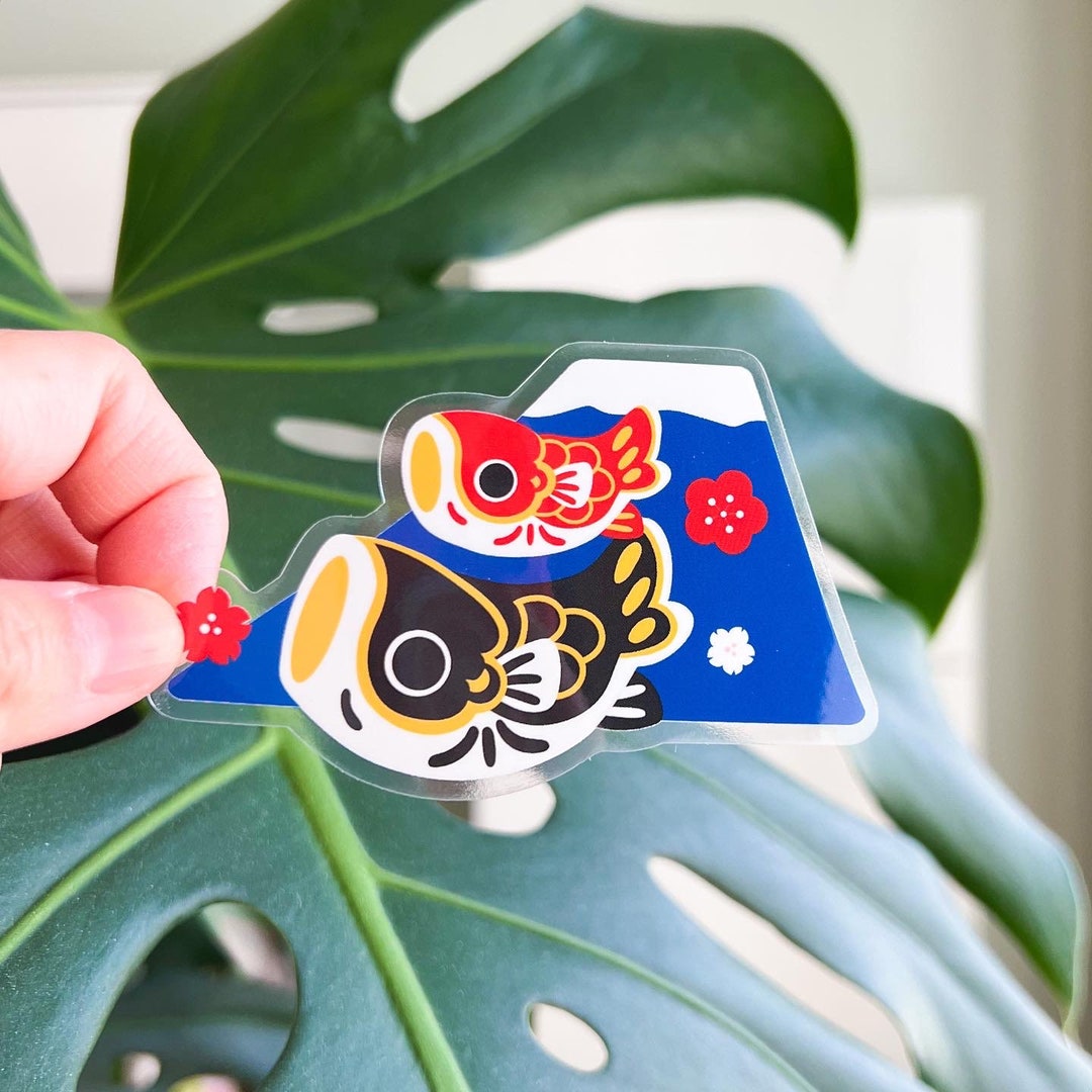 Vinyl Sticker (transparent) Lucky Koi - Etsy