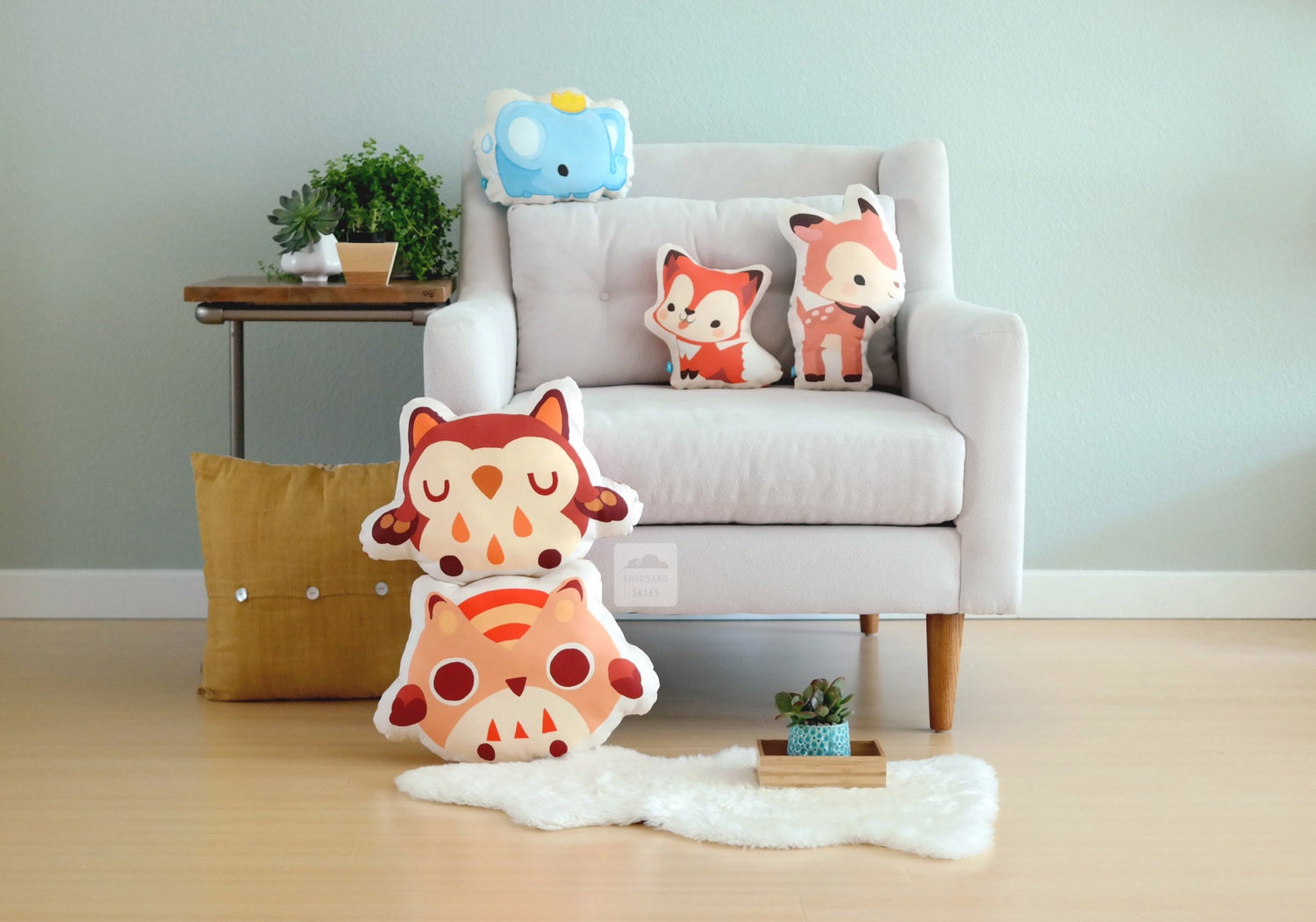 Handmade Maroon Owl Cushion - Etsy