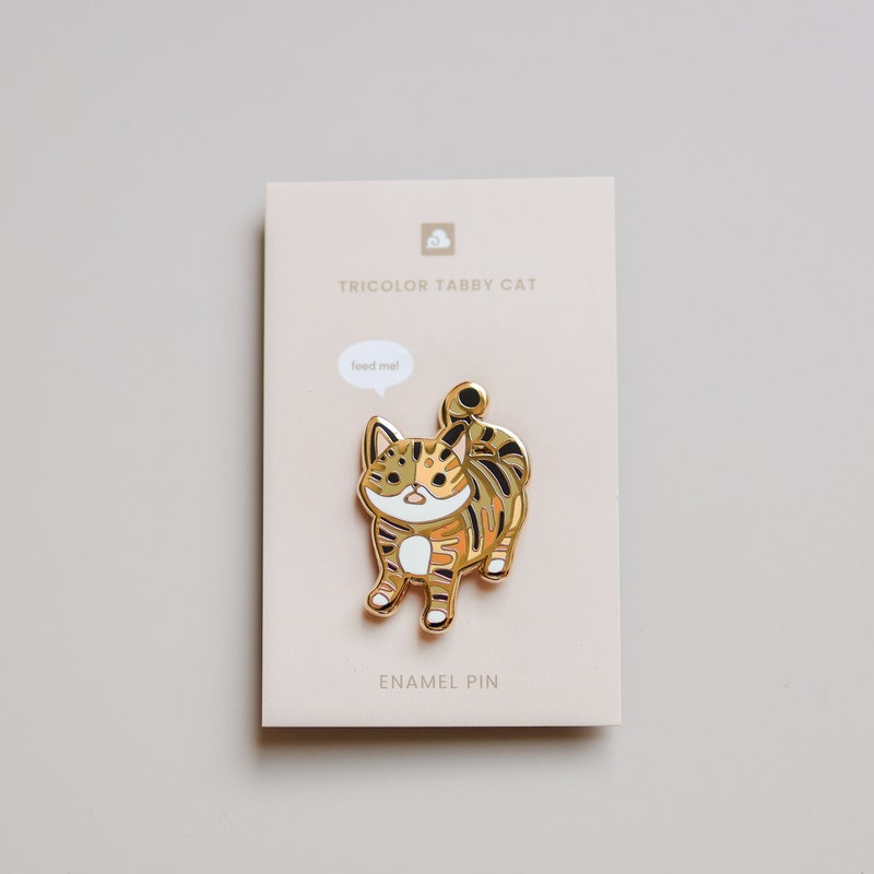 Enamel Pin Cat - Etsy