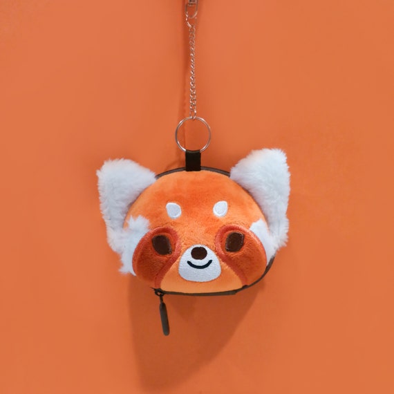 Super Fluffy Red Panda Accessories Bag - Etsy