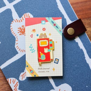 Enamel Pin - Daily Journal - Etsy