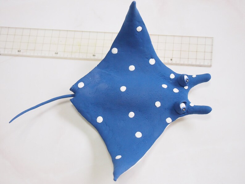 Lovely Blue Manta ray Cake Topper | Etsy