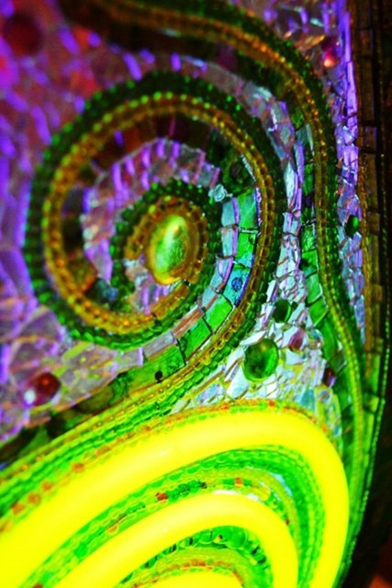 SOLD Mosaic art mosaic sculpture & mosaic Lamp Glass | Etsy