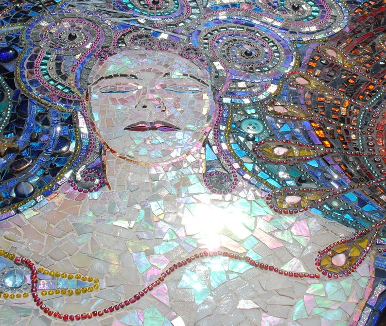 SOLD - Mosaic, Wall Art, A Kiss on the Wind - Etsy