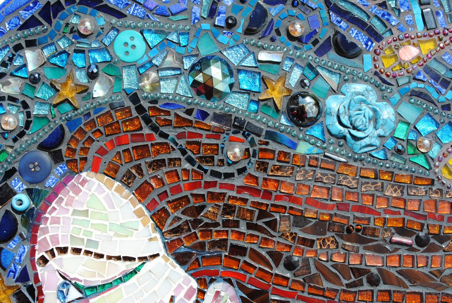 SOLD - Mosaic, Wall Art, A Kiss on the Wind - Etsy