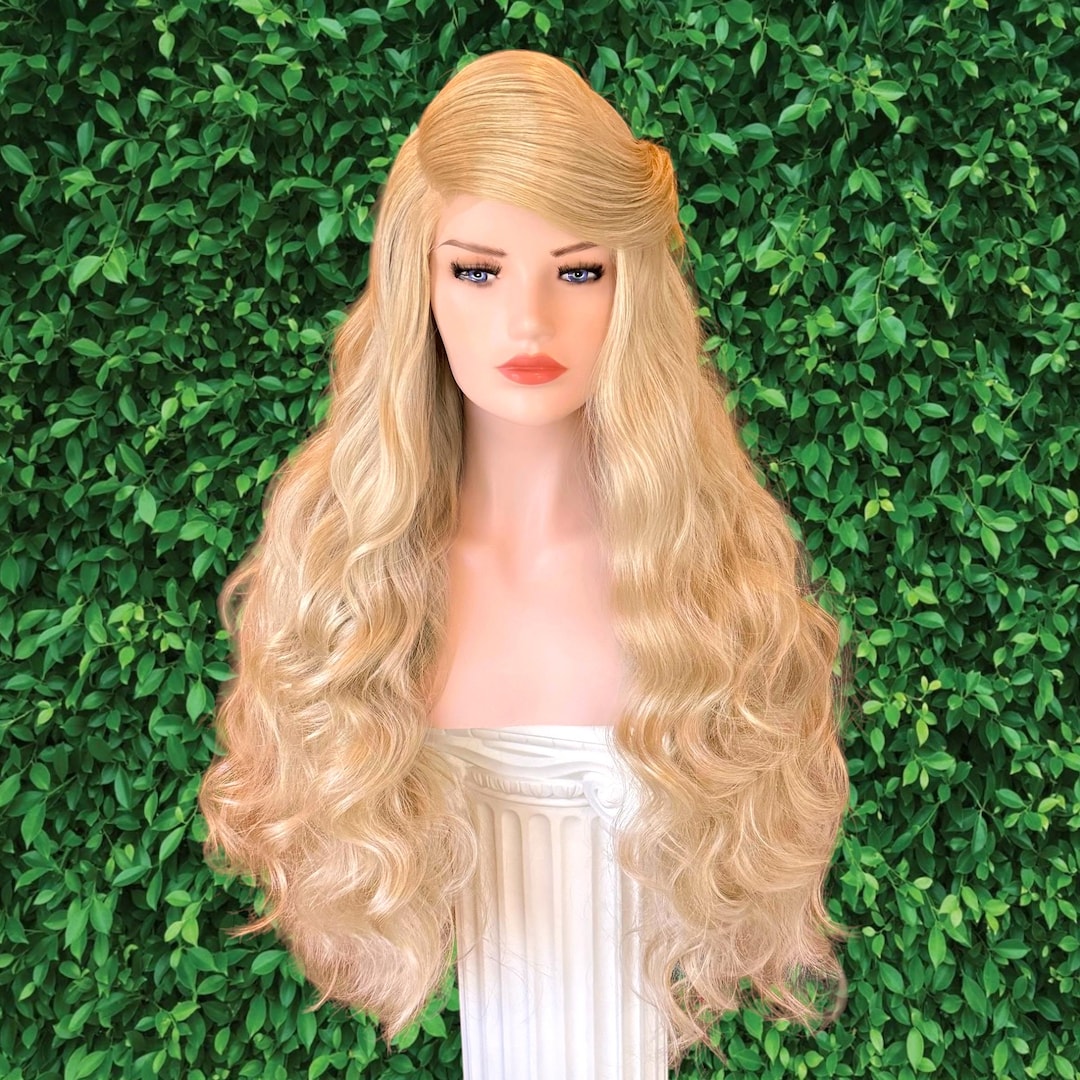 Swan Princess Wig Odette Blonde Bang Lace Front - Etsy