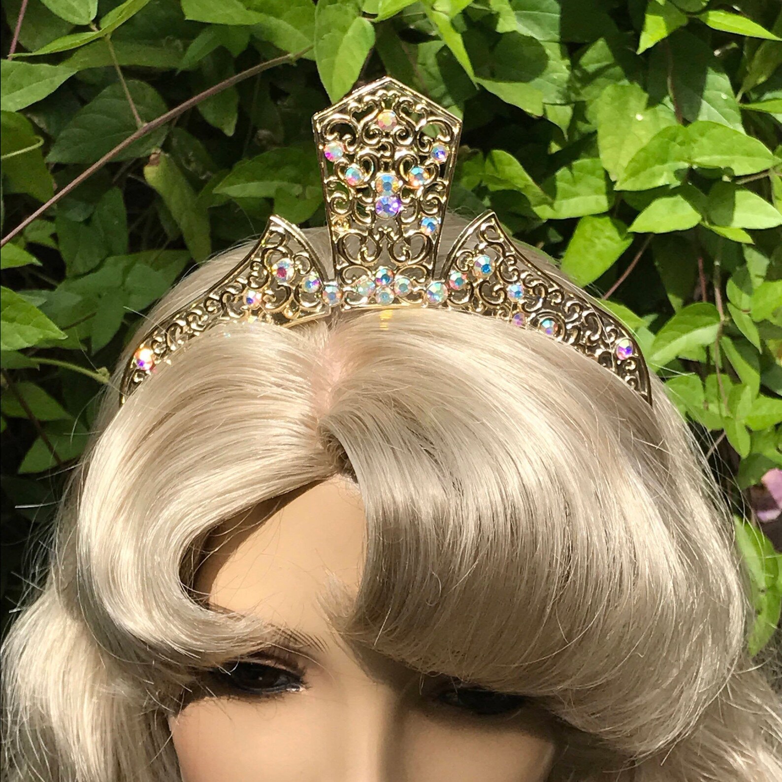 Sleeping Beauty Tiara Aurora Crystal Rhinestone Crown Princess | Etsy