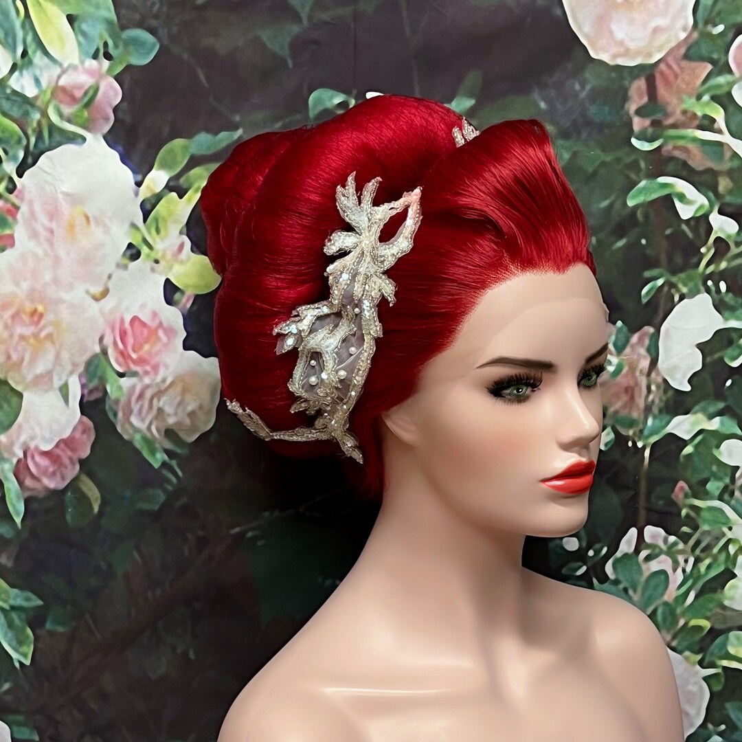 Mera Jellyfish Queen Superhero Red Lace Front Wig - Etsy