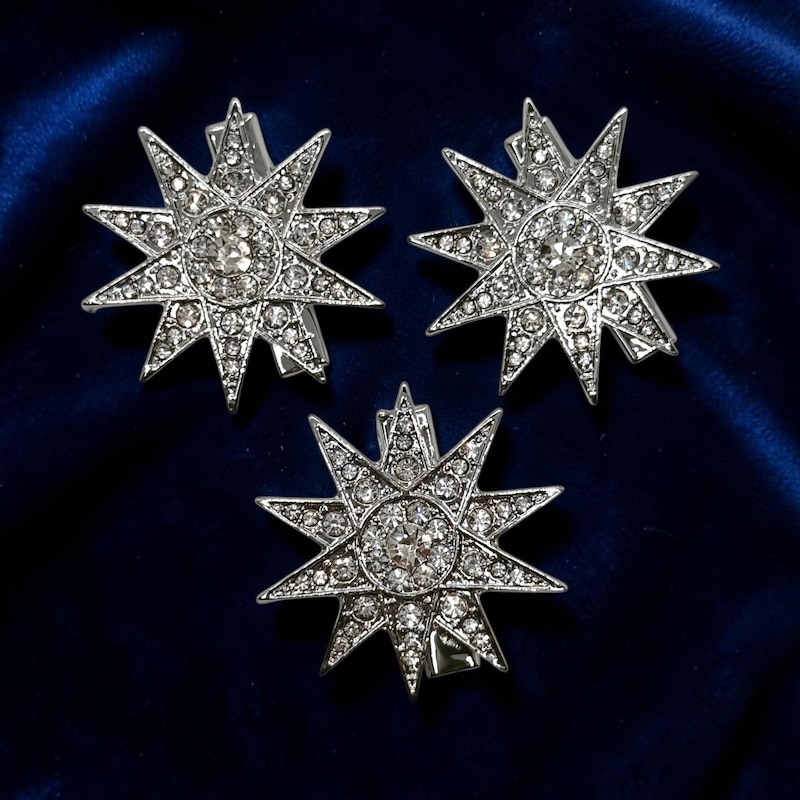 Star Rhinestone Hair Clip - Etsy