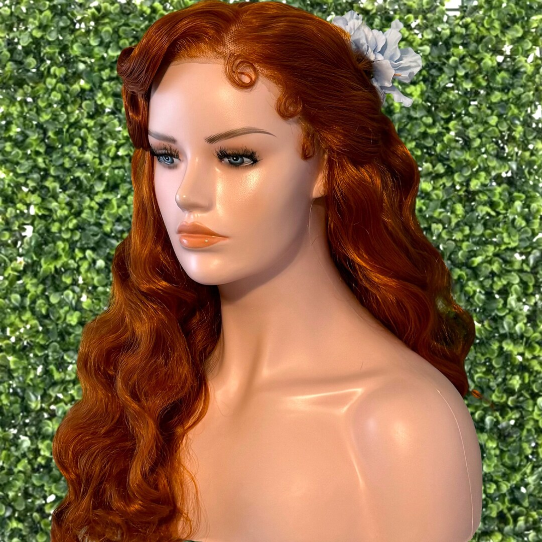 Bridgerton Penelope Wig Regency Historical Orange Lace Front - Etsy