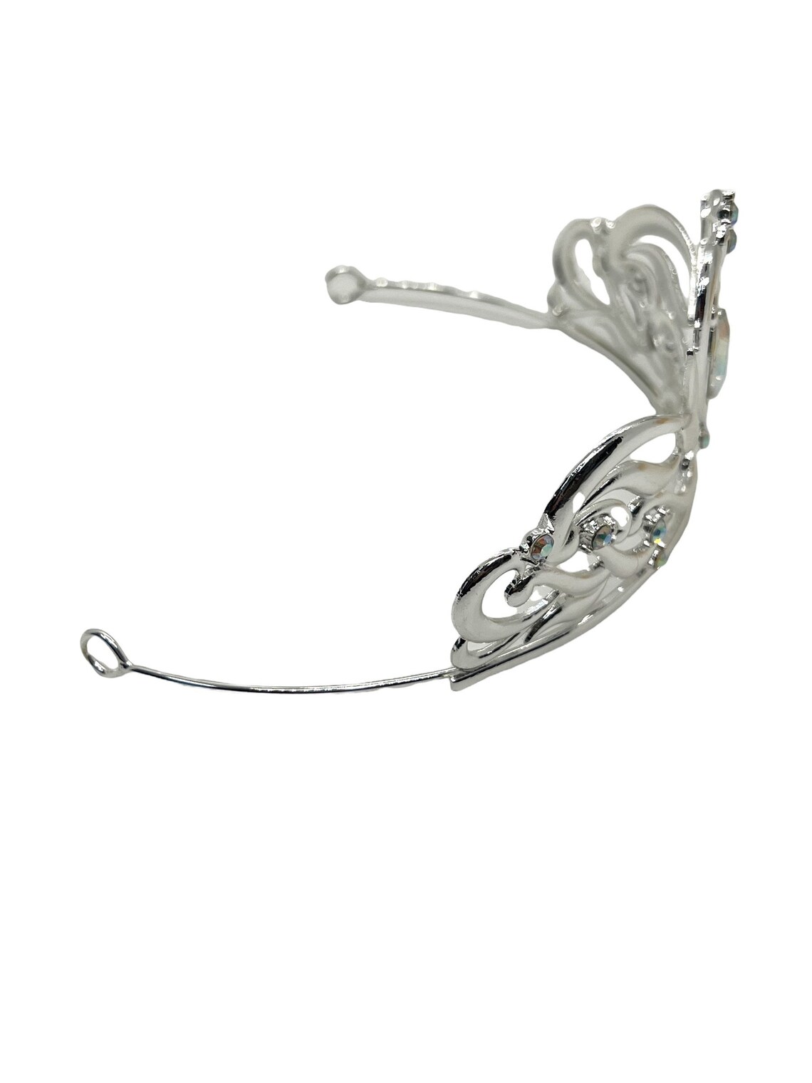 Serenity Neo Queen Moon Tiara Silver Sailor Crystal Rhinestone Metal ...