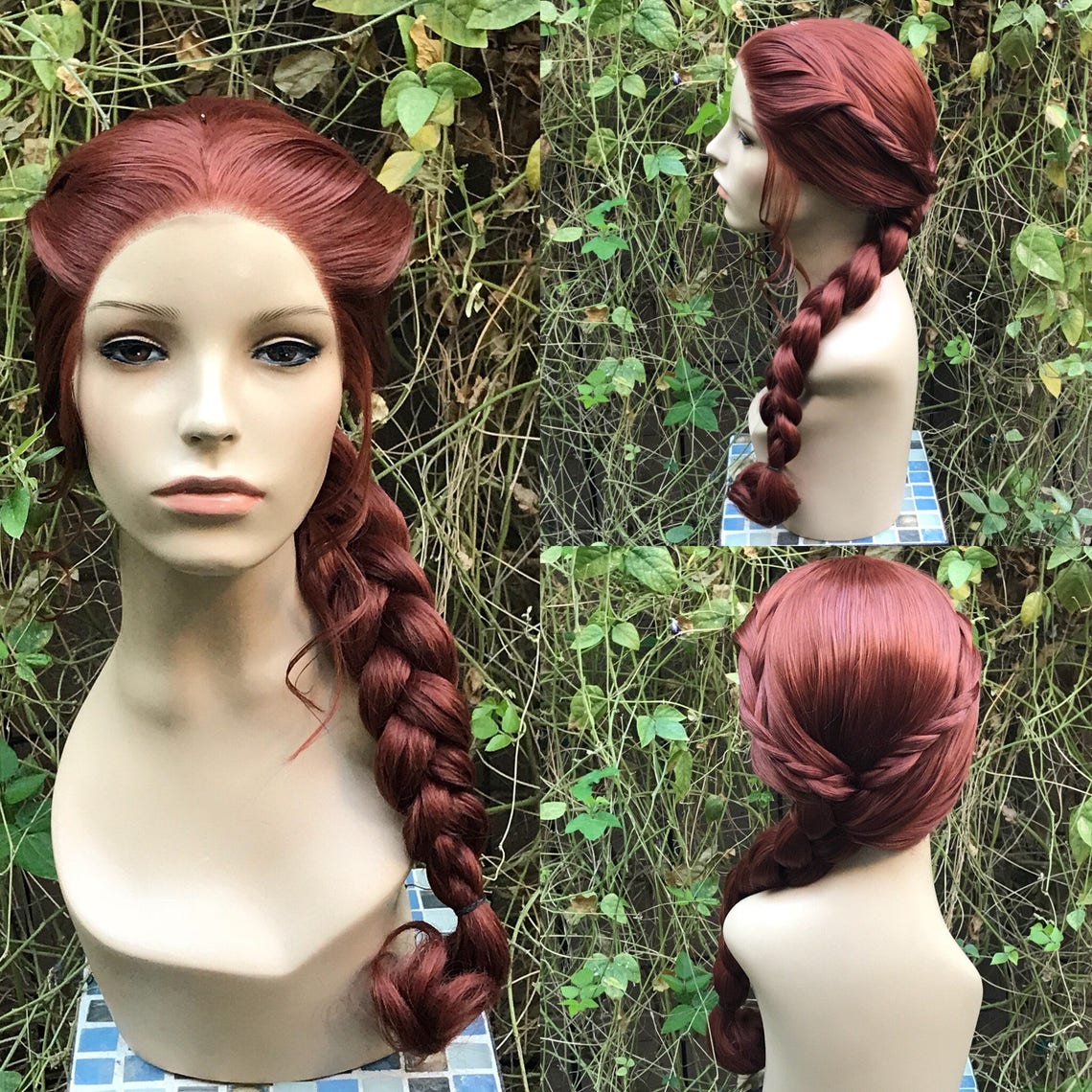Sansa Braid Wig Game Thrones Stark Lace Front - Etsy