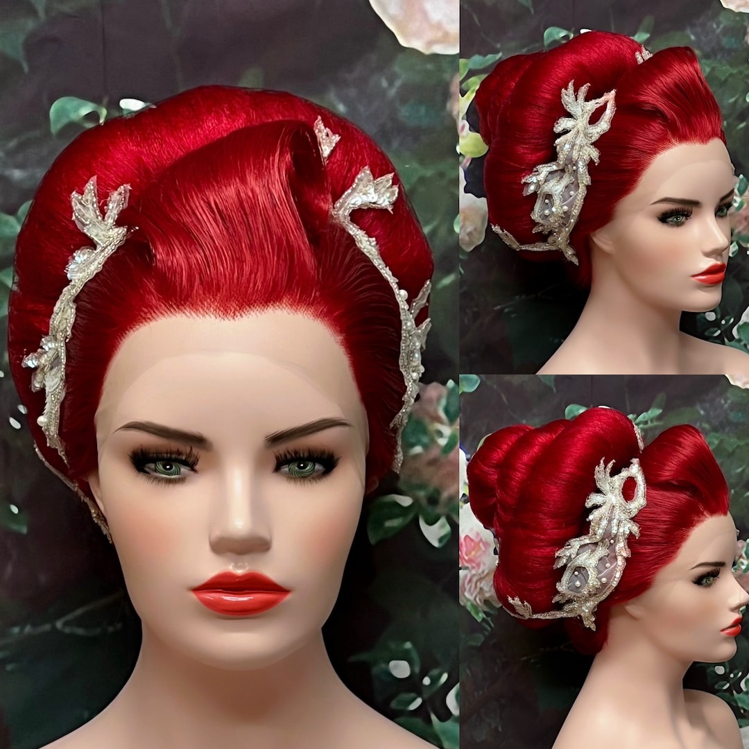 Mera Jellyfish Queen Superhero Red Lace Front Wig - Etsy