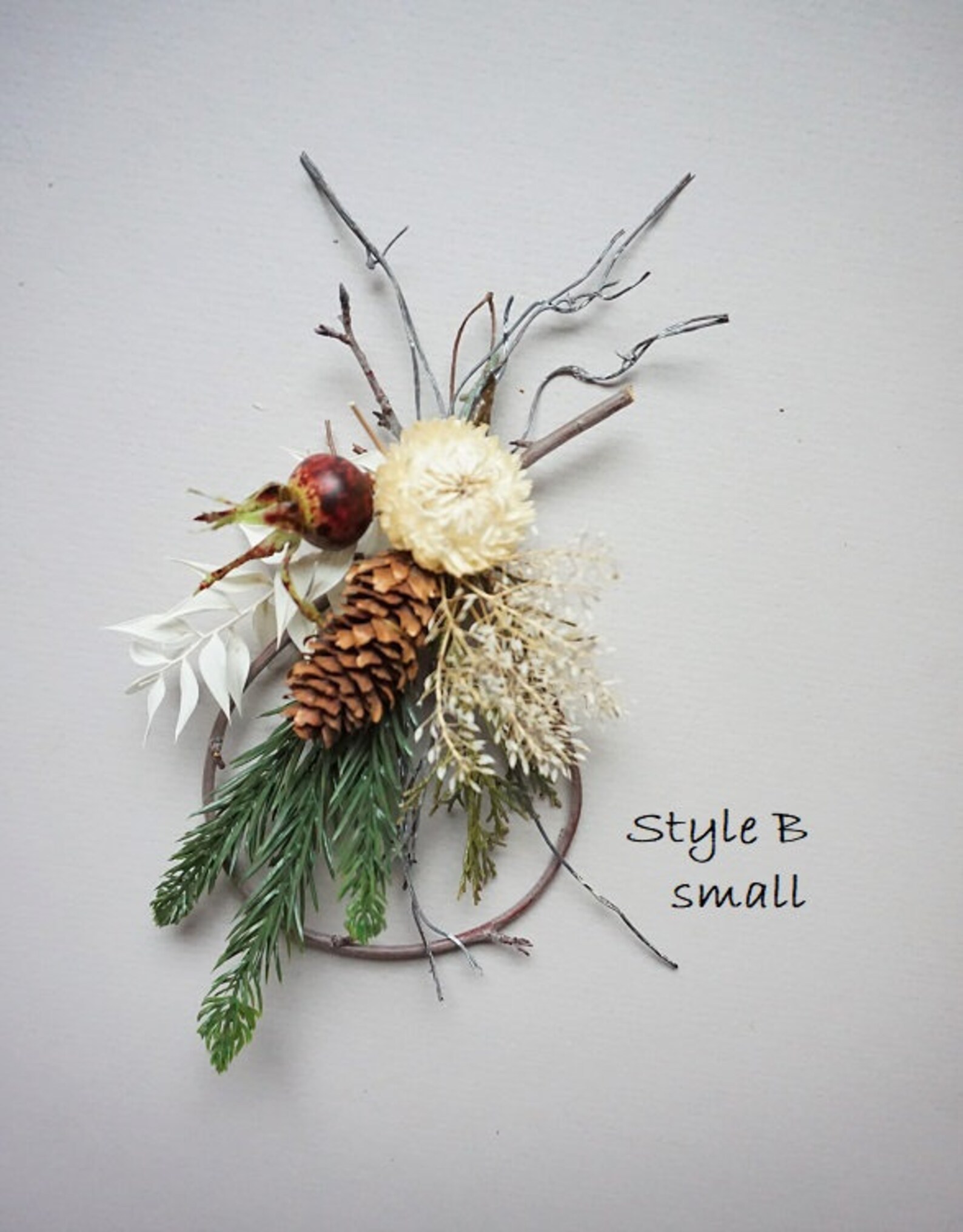 Nordic Nature Ornament Mini Gift Topper Wreath Mini Natural - Etsy
