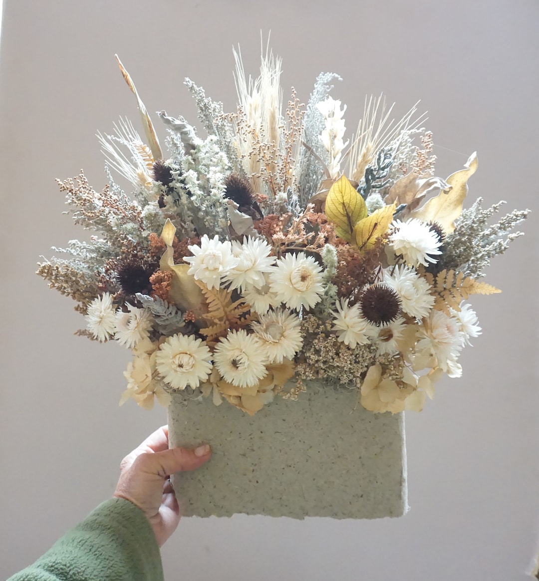 Boho Wall Hanging, Dried Flower Wall Decor, Rustic Wall Decor, Floral ...