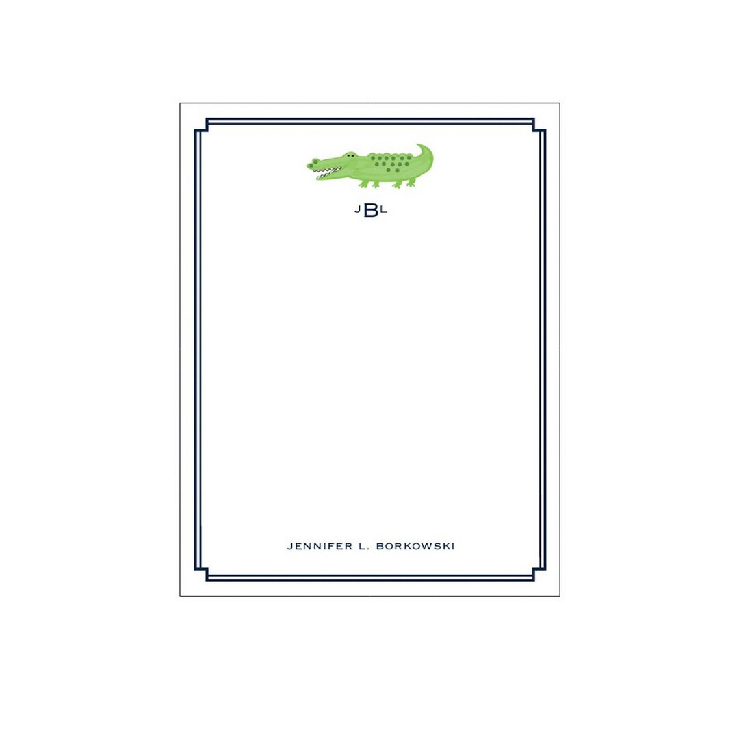 Personalized Alligator Notepads - Set of 3, 5, or 10 - Etsy