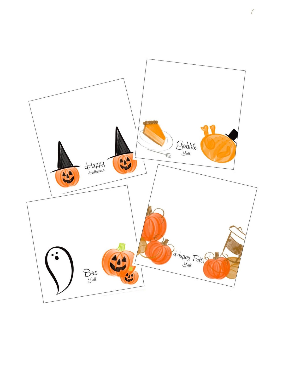 Fall Post-it® Notes Set - Etsy
