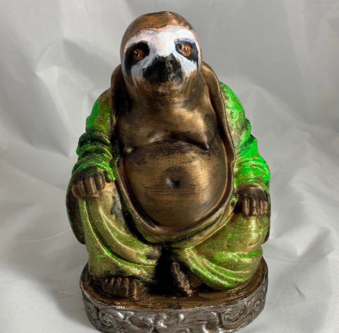 Sloth Buddha: Lucky Zen Decor, Teen Gift - Etsy