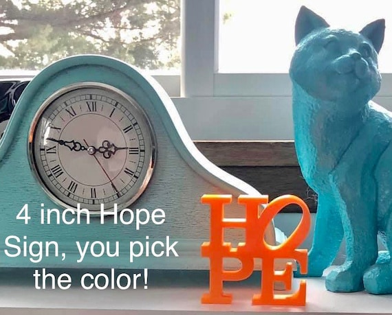Custom HOPE SculptureMany colors available hope love sign | Etsy