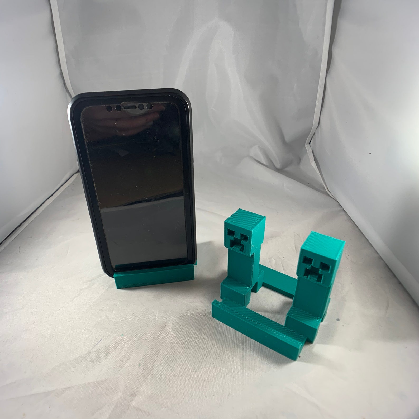 Minecraft Creeper Phone Holder Mount Iphone Stand Minecraft | Etsy