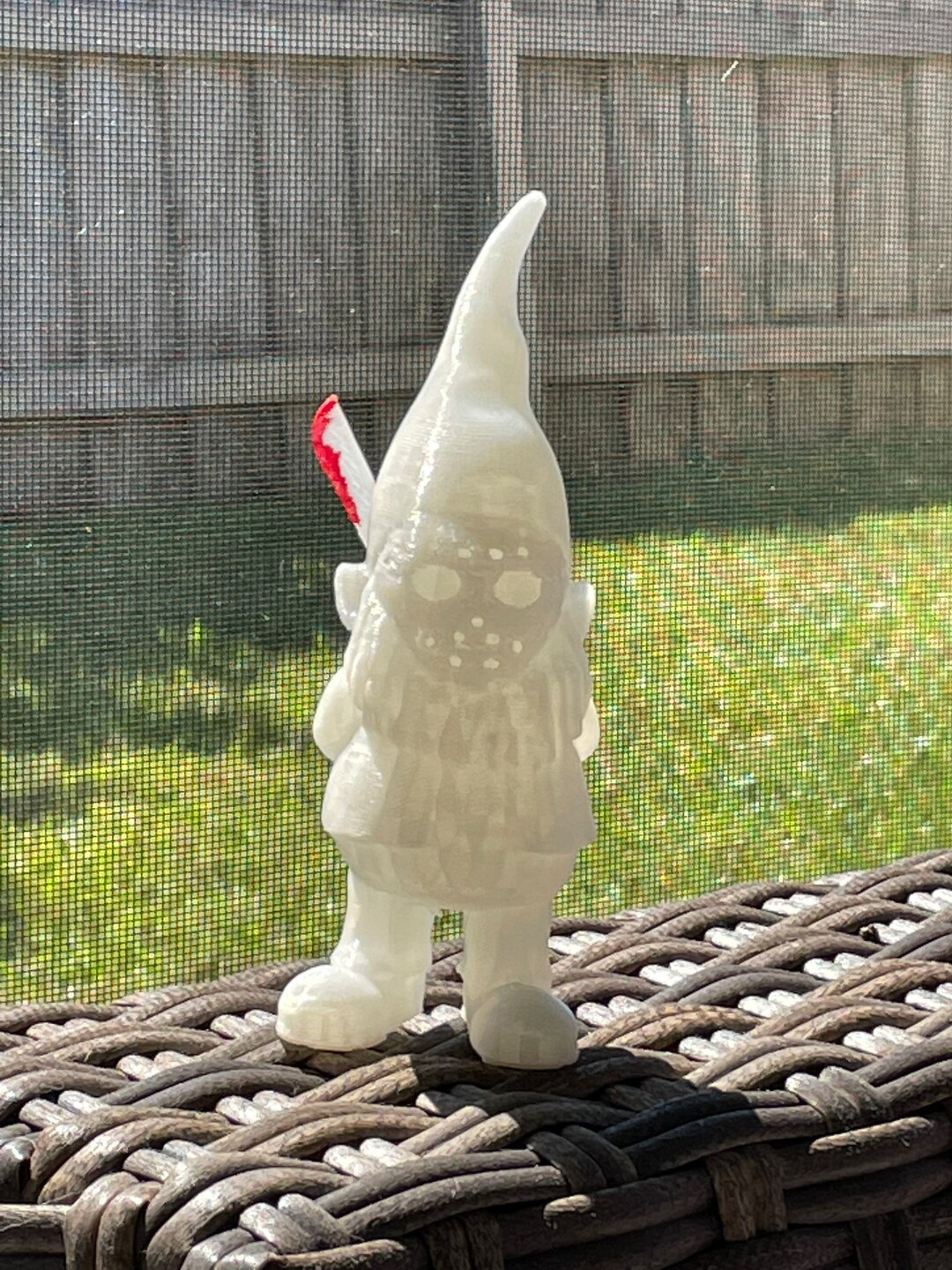 Murderous Gnome Jason Halloween Garden Gnome - Etsy